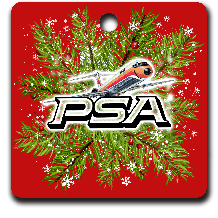 PSA DC-9 Sticker Logo Ornaments – Airline Employee Shop