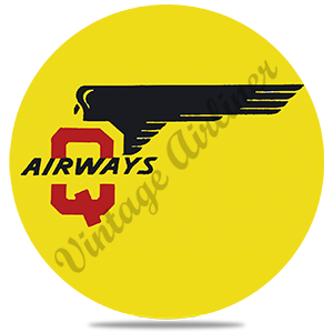 Q Airways Logo Round Coaster – Airline Employee Shop
