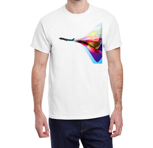 Rainbow Contrail T-Shirt – Airline Employee Shop