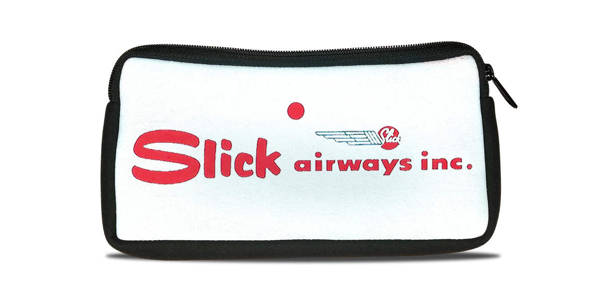 Slick Airways Logo Bag Sticker Travel Pouch – Airline Employee Shop
