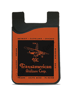 Transamerican Airlines Corporation Vintage Bag Sticker Card Caddy ...