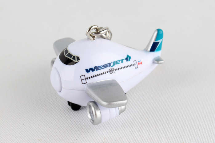 Westjet Airplane Keychain W/Light & Sound – Airline Employee Shop