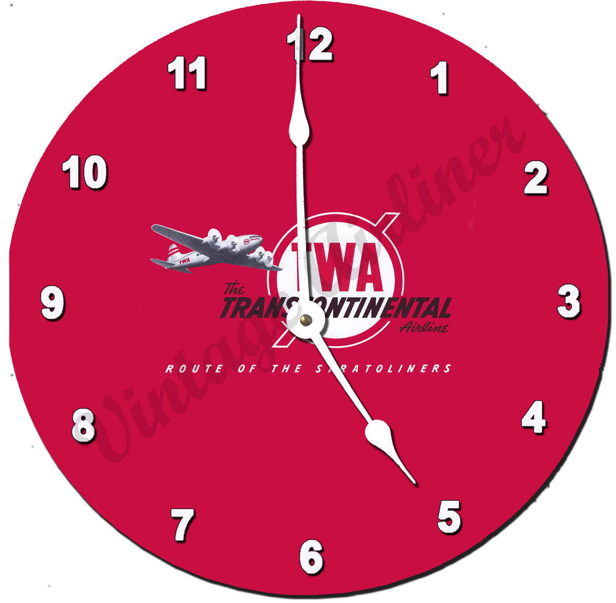 TWA Route Of The Stratoliners Wall Clock – Airline Employee Shop