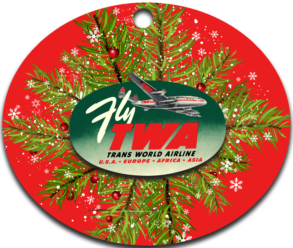 TWA 1950's Fly TWA Logo Ornaments – Airline Employee Shop