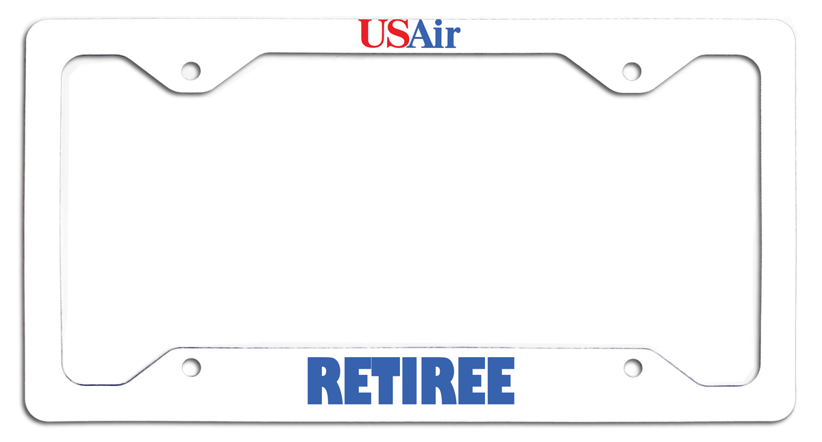 USAir Retiree - License Plate Frame - Last Logo – Airline Employee Shop