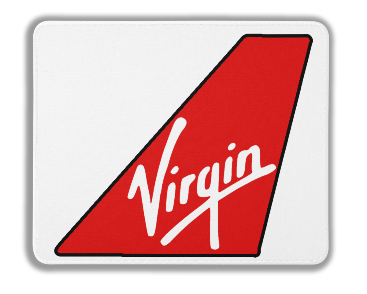 Virgin Airways Livery Airplane Tail Art Mousepad – Airline Employee Shop