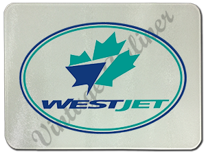 Westjet Logo Glass Cutting Board – Airline Employee Shop